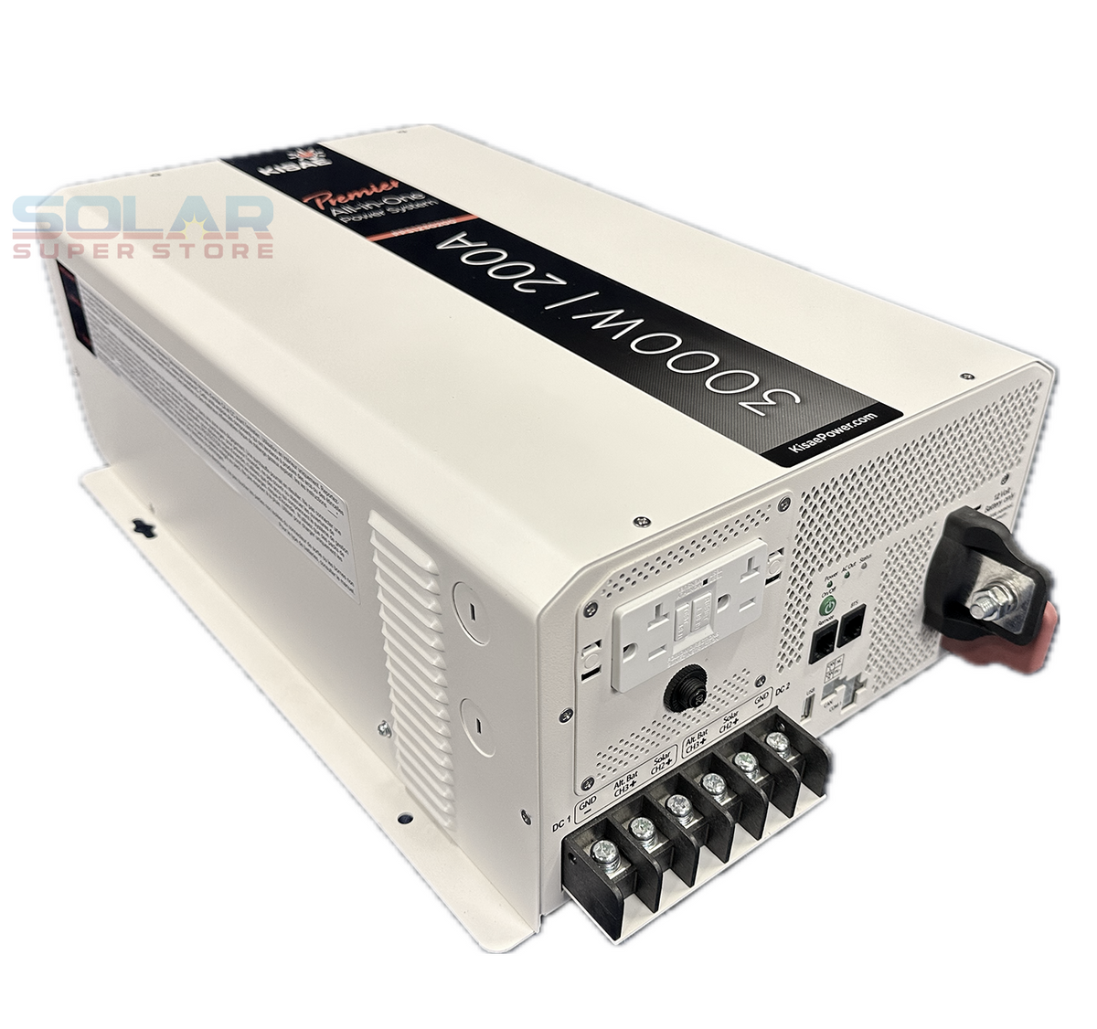 Kisae All-In-One 3000W Bi-Directional Inverter with 100A AC Charger ...