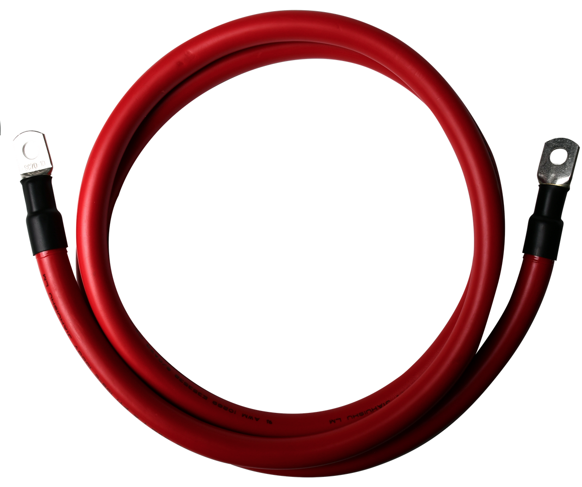 PYTES battery-to-inverter cable 2.0M RED + POS – solarsuperstore