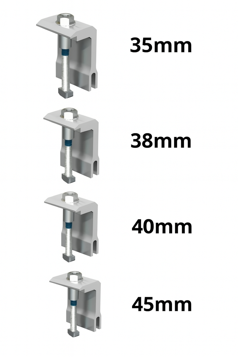 SunModo Clearance Box for End Clamps – Mixed Mounting Hardware | Final ...