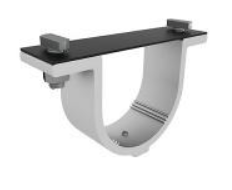 SunModo SMR300 2.5" Pipe U-Clamp Kit with Insulator and T-Bolt ...