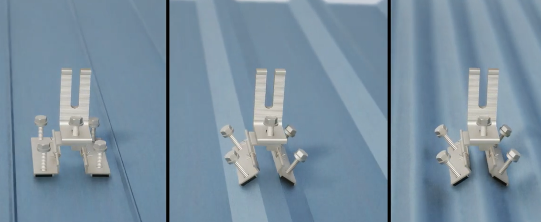 Sunmodo MRB Mount with L-Foot and hardware for Metal Roof – solarsuperstore